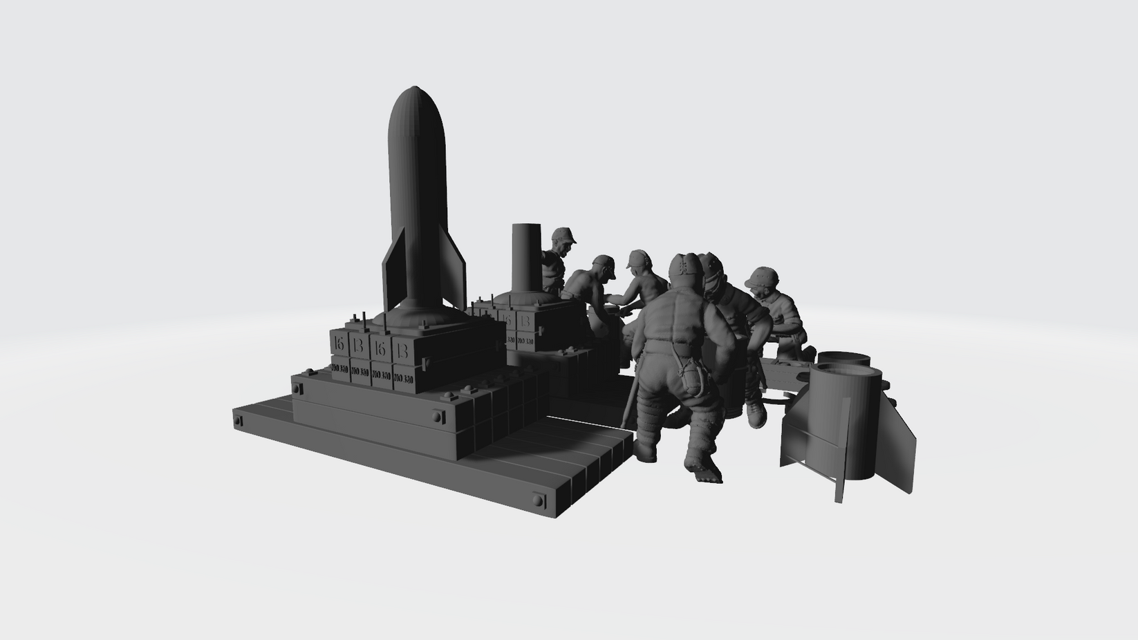 Type 98 320mm Spigot Mortar (Digital) – Studio Historia Miniatures USA